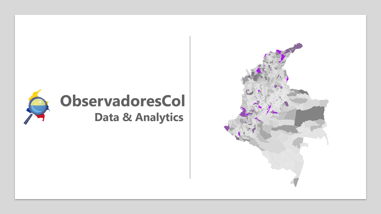 Mapa demográfico de Colombia